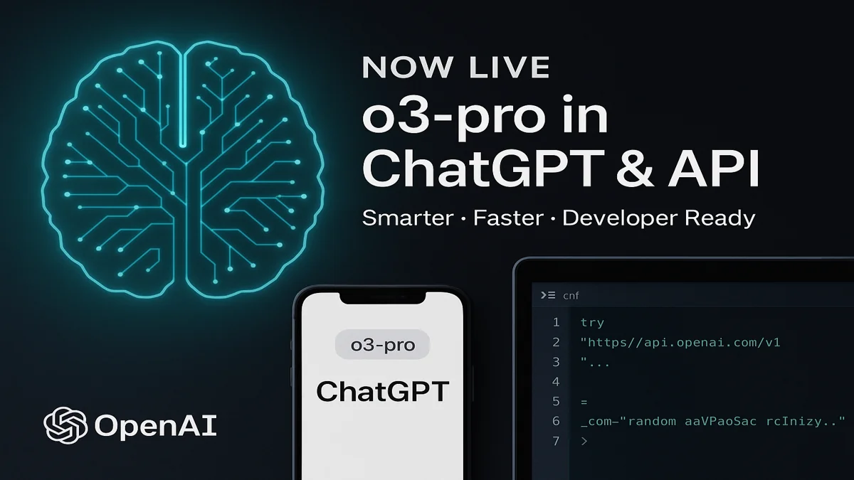 OpenAI O3-pro In ChatGPT And API: Full Rollout Guide